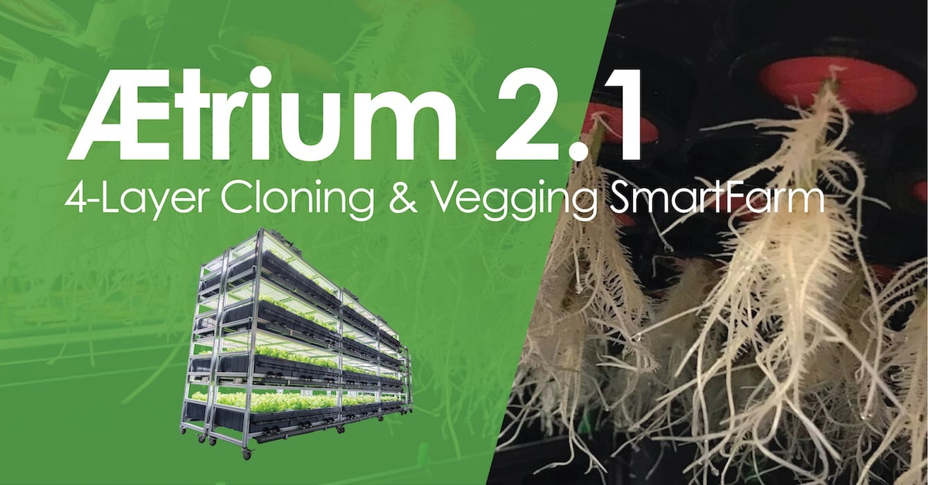 AEtrium-2.1 SmartFarm for Aeroponic Cloning & Vegging